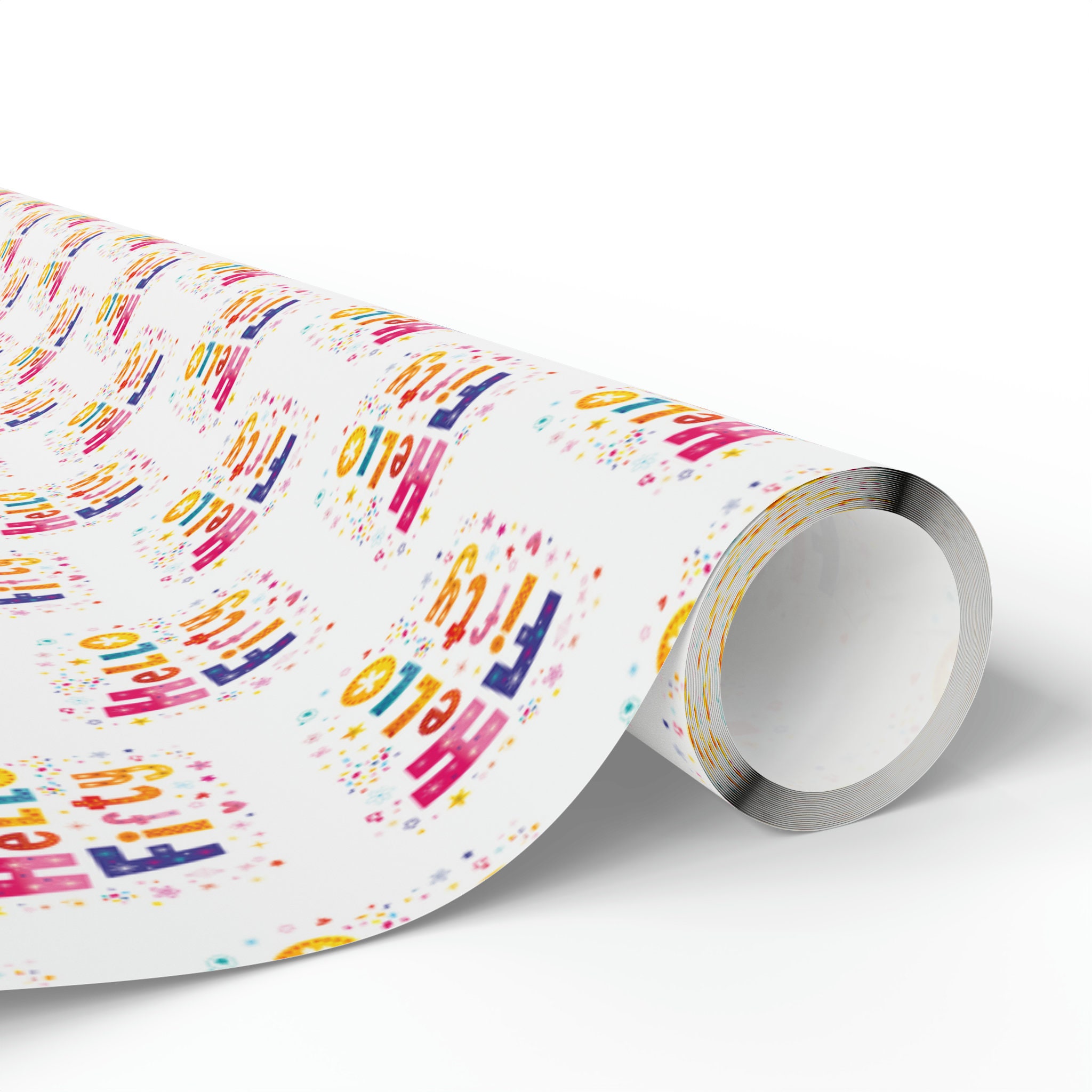 50th Birthday Wrapping Paper Unique Wrapping Paper Pretty Gift Wrapping ...