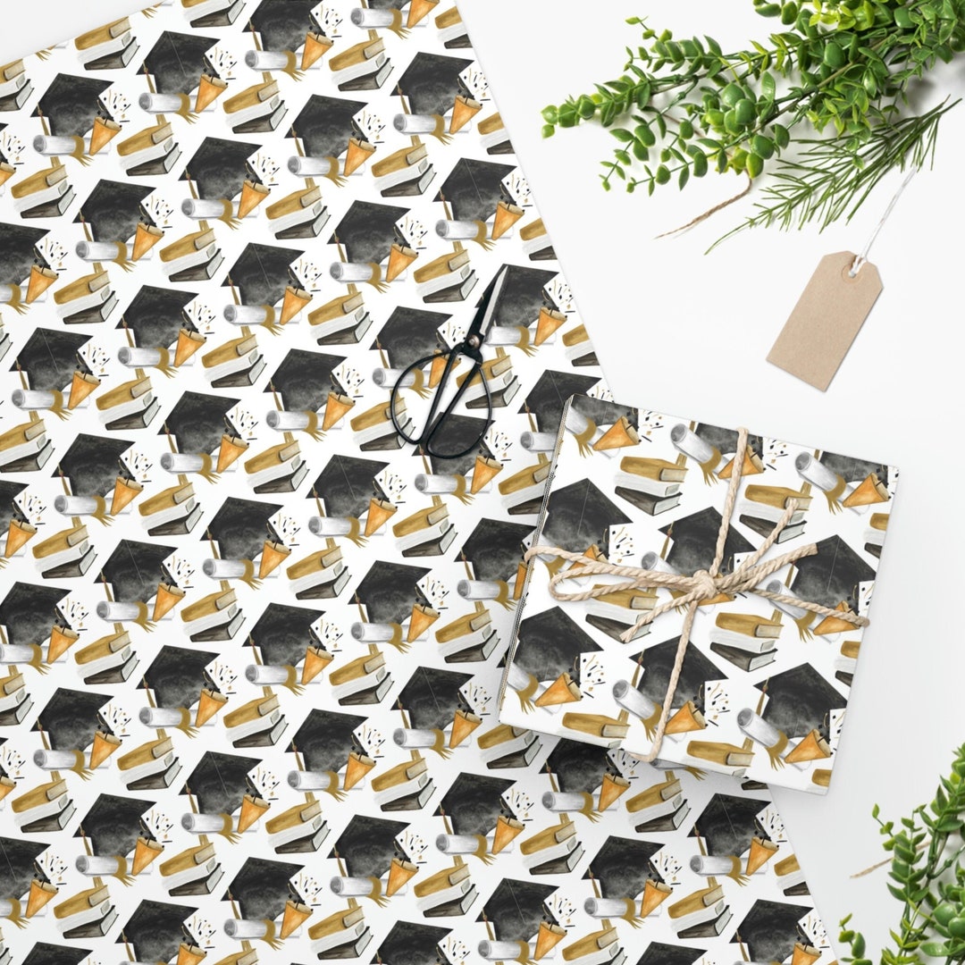 Graduation Wrapping Paper Graduation Gift Wrap Gift Wrap - Etsy