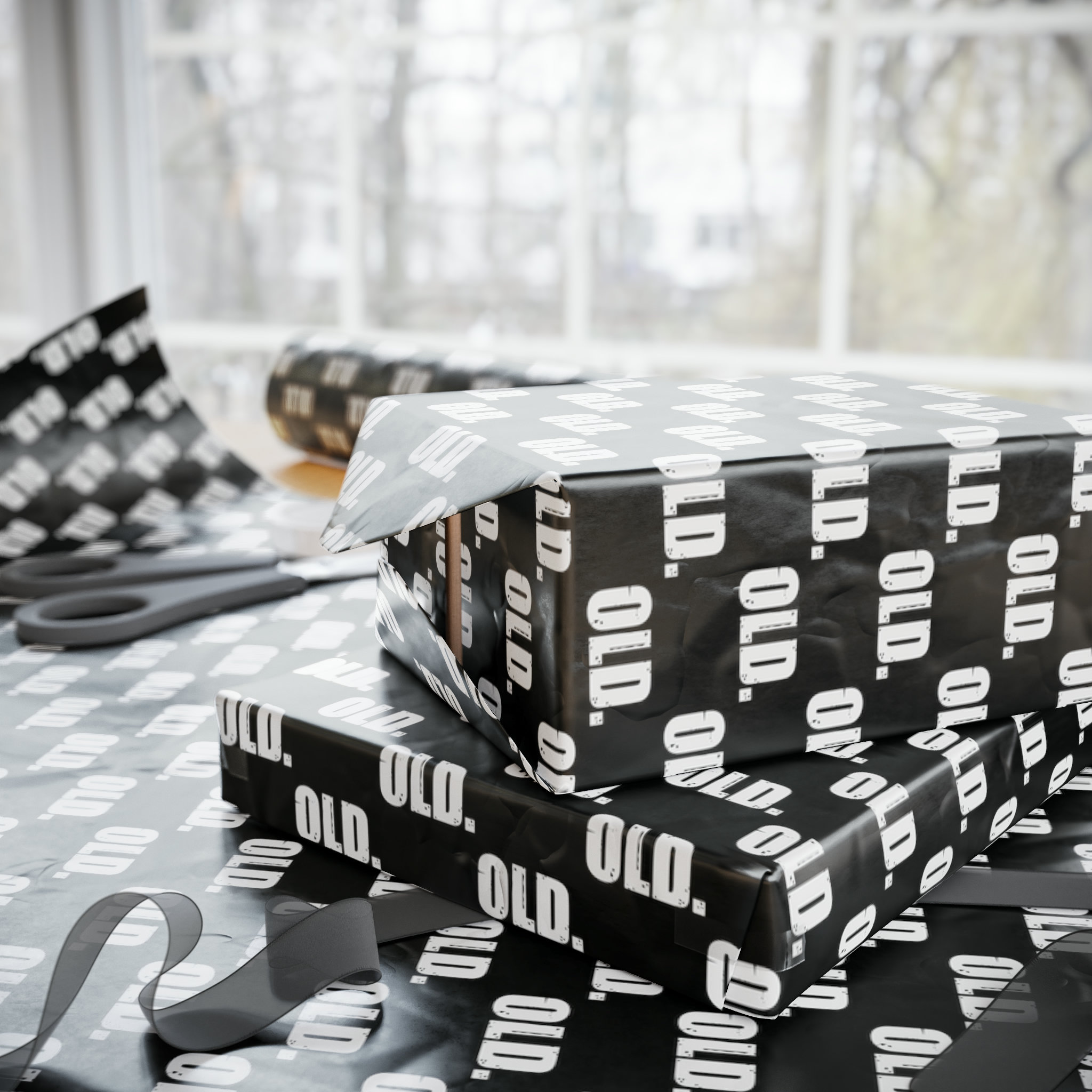 50th Birthday Wrapping Paper Unique Wrapping Paper Funny Gift Wrapping ...