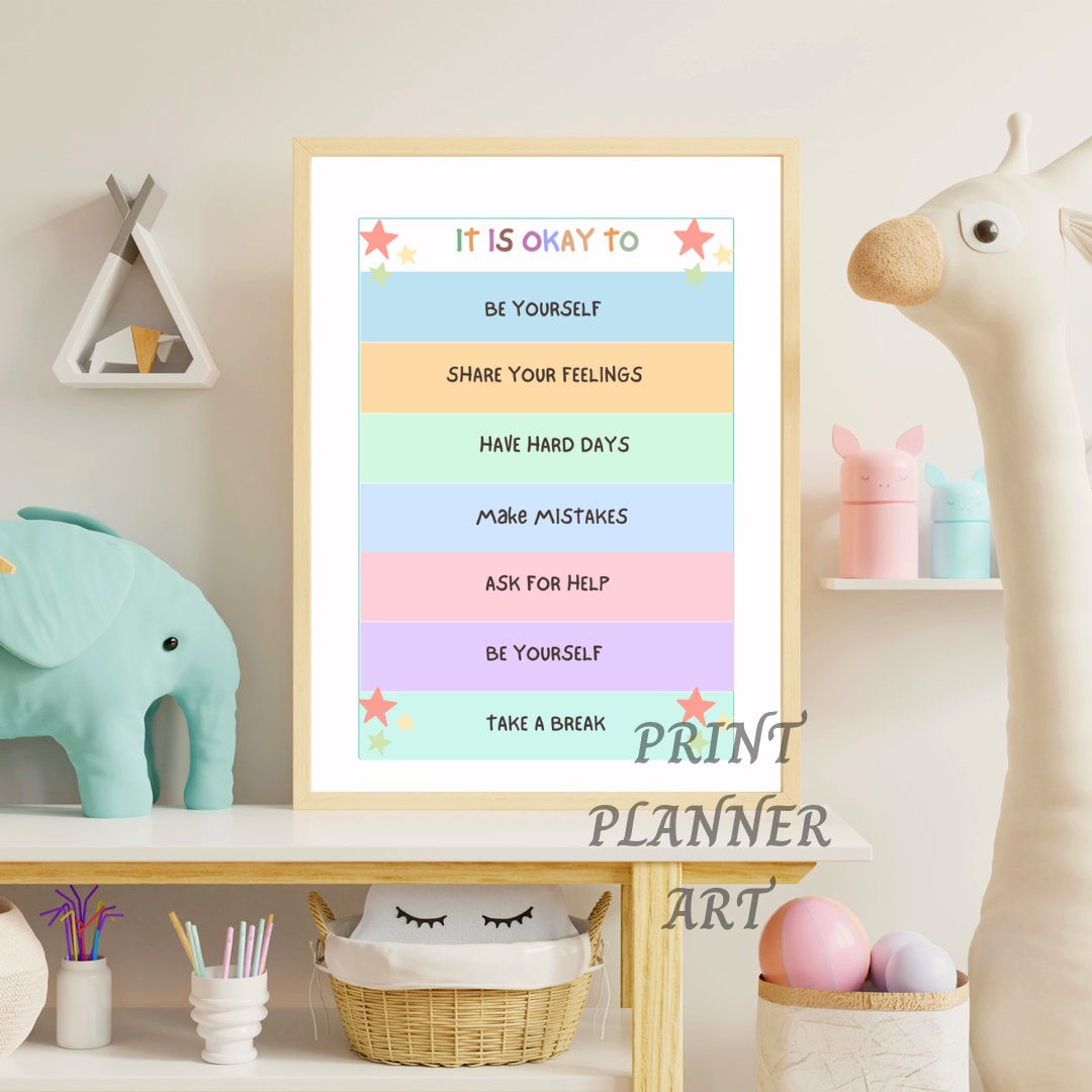 Preschool Class Decor,set of 7 Classroom Posters,playroom Art,preschool ...