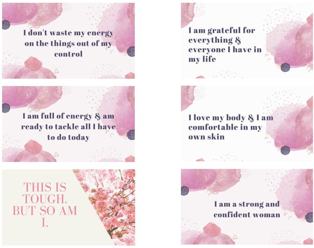 100 Positive Affirmation Cards - Etsy