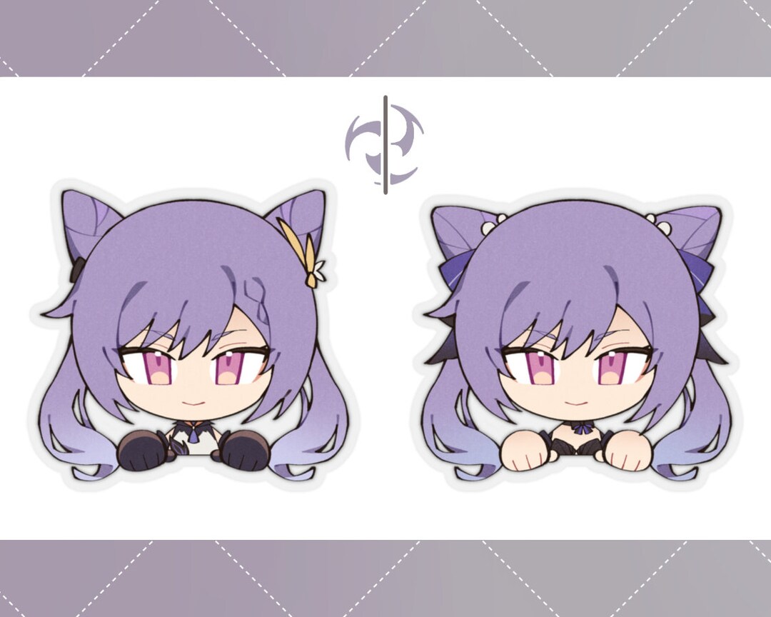 Chibi Keqing V1 and V2 Sticker Genshin Impact - Etsy