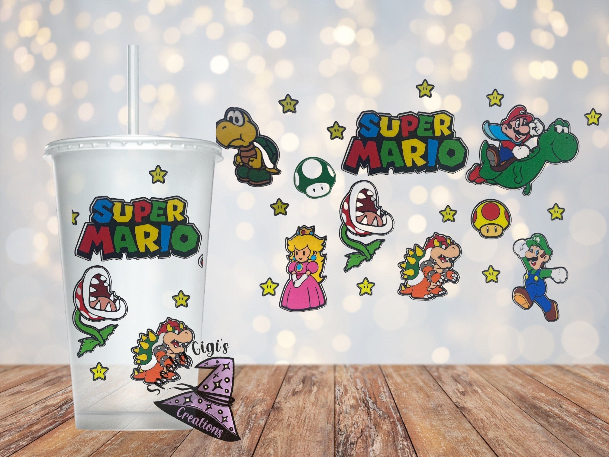 Super Mario Starbucks Cup | Mario Bros Starbucks Cup | Mario Plumber ...