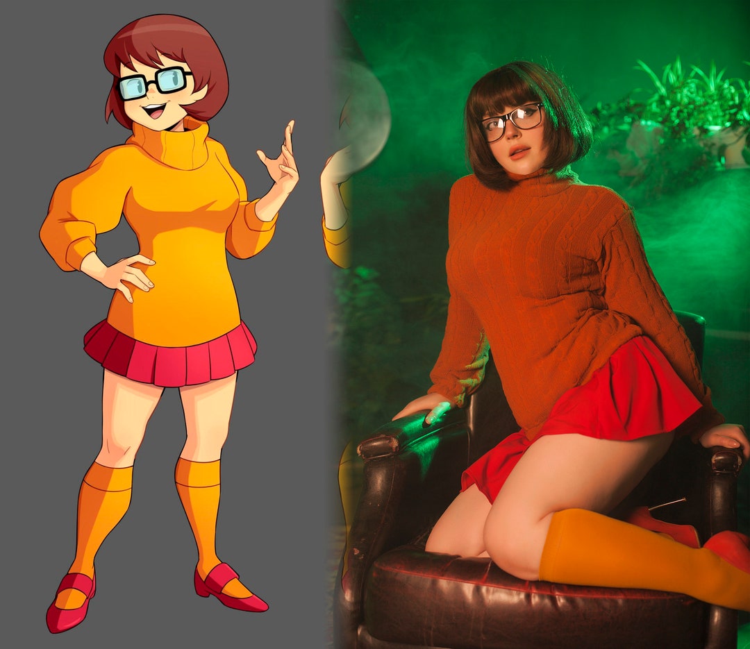 Velma Dinkley Scooby Doo Cosplay Costume Ready To Ship Etsy