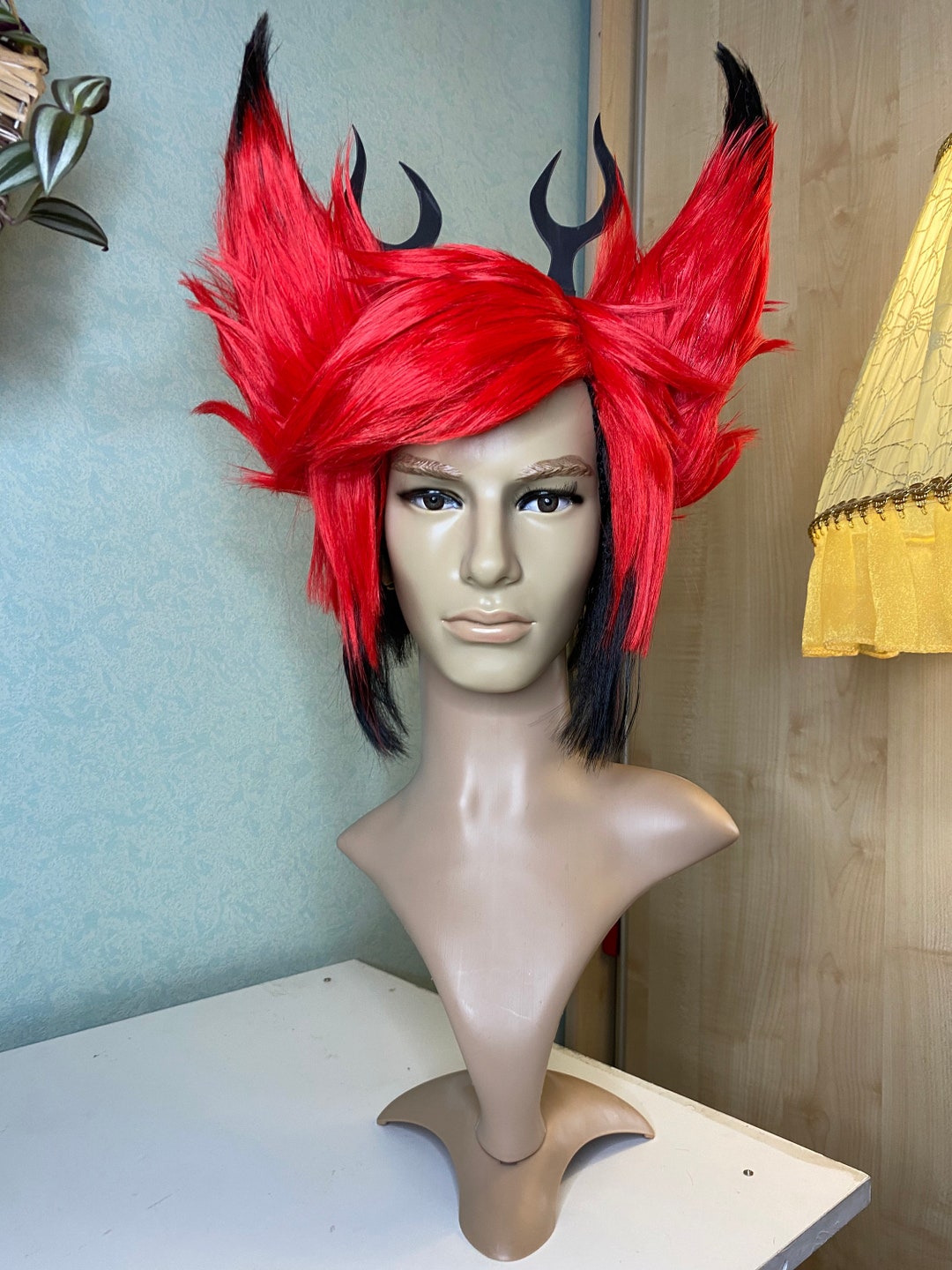 Косплей парик Аластор Хазбин отель сделан на заказ - Etsy