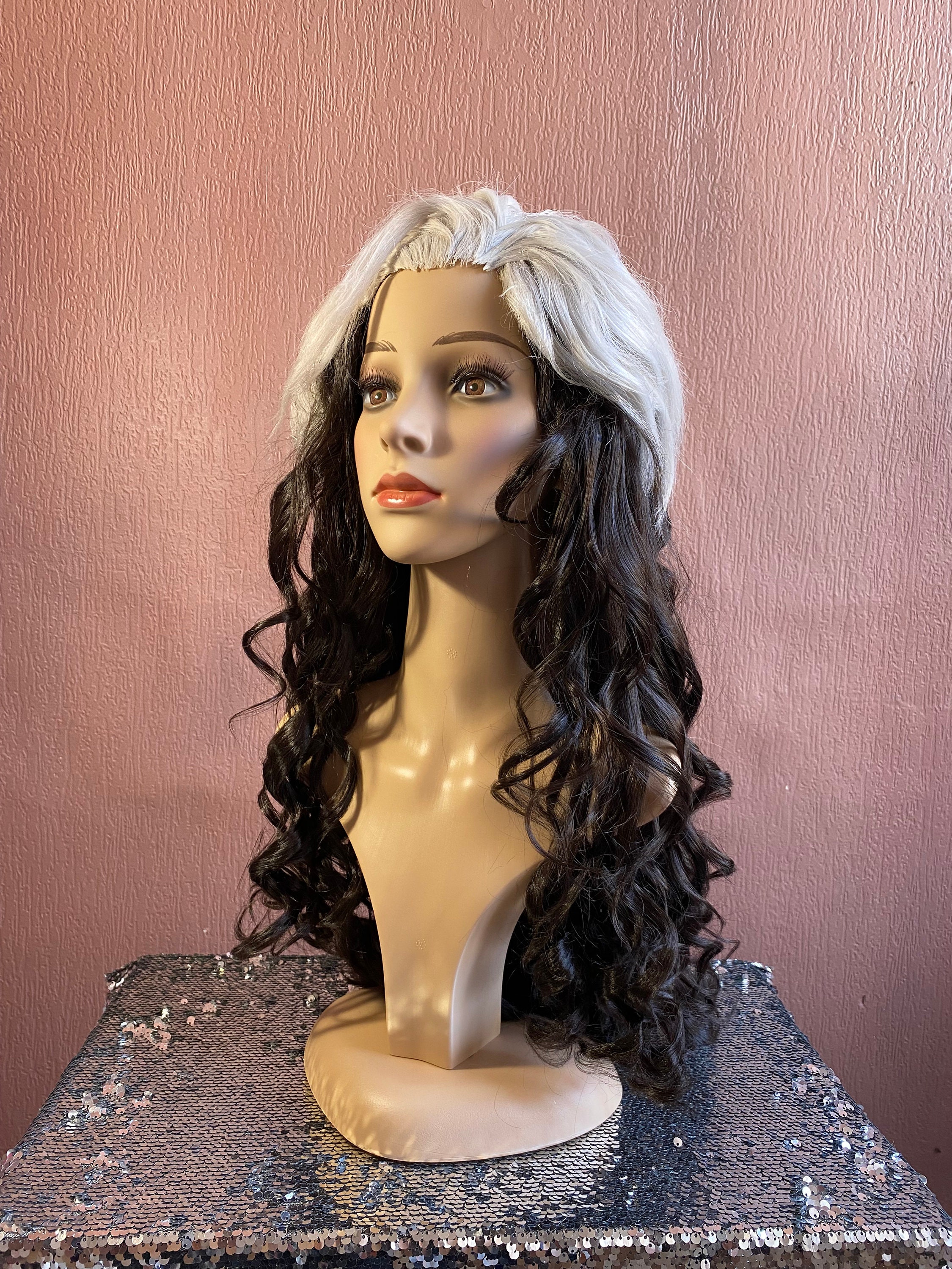 Rogue X-men Marvel Cosplay Wig Ready to Ship - Etsy