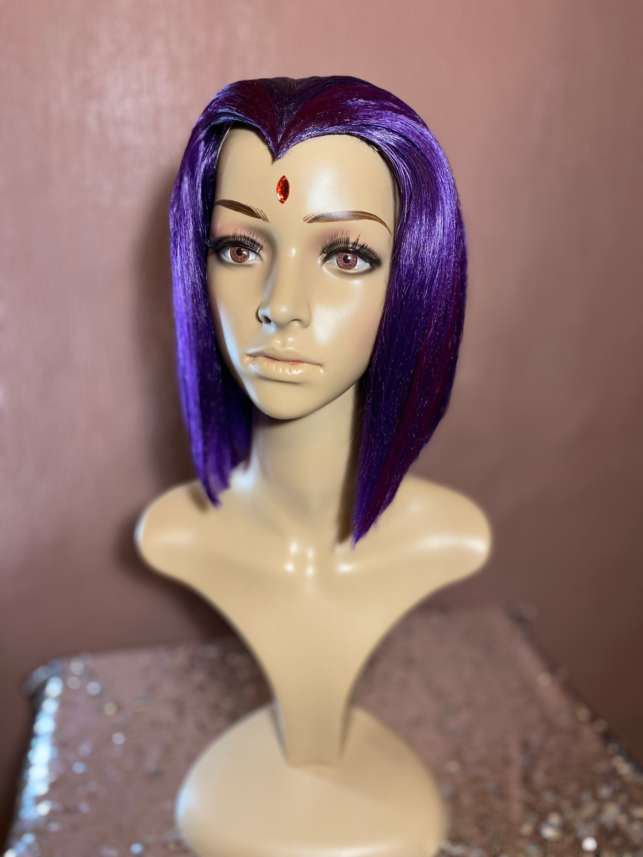 Raven Cosplay Wig Dc Comics Teen Titans READY TO SHIP - Etsy