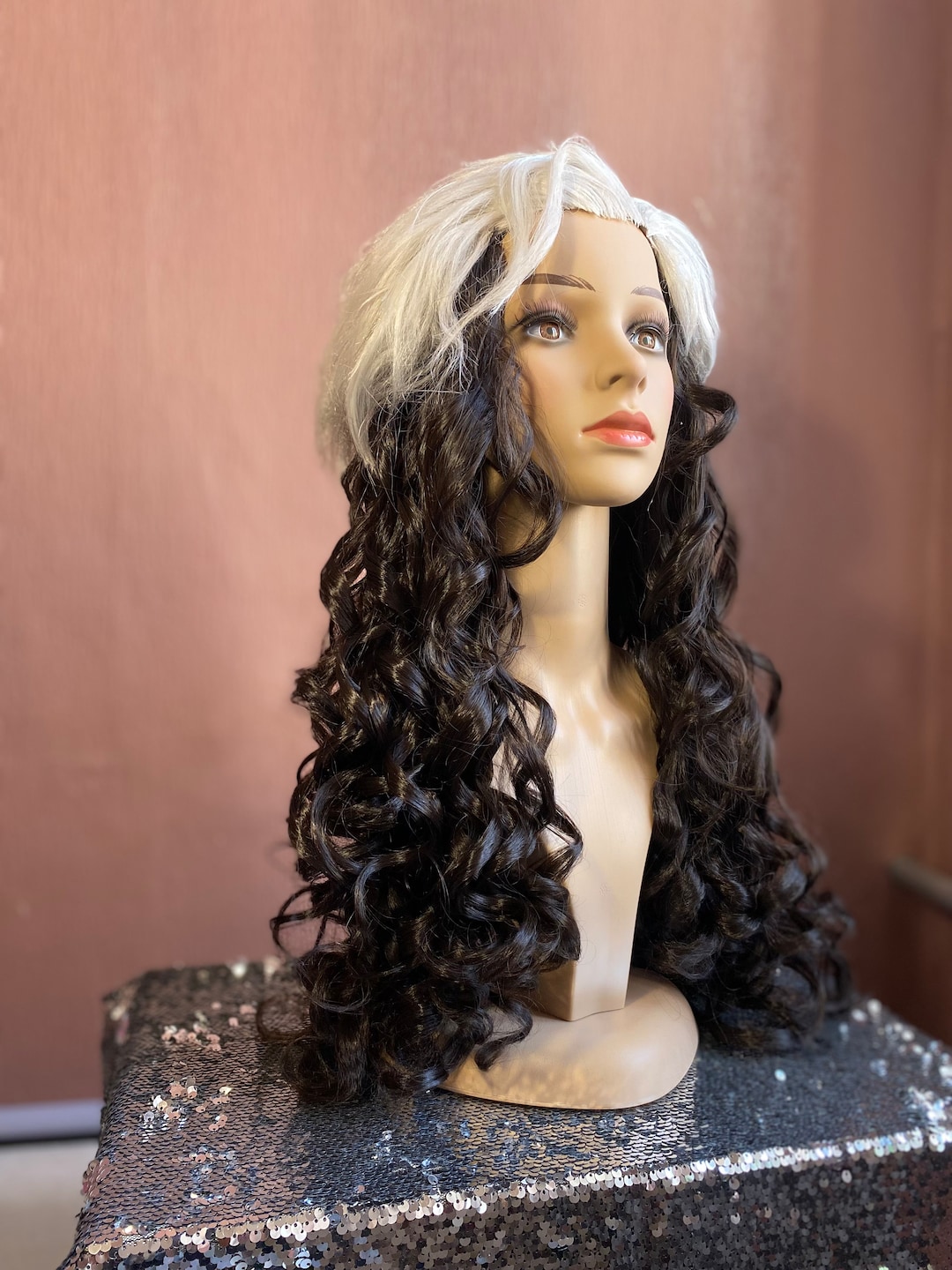 Rogue X-men Marvel Cosplay Wig Ready to Ship - Etsy