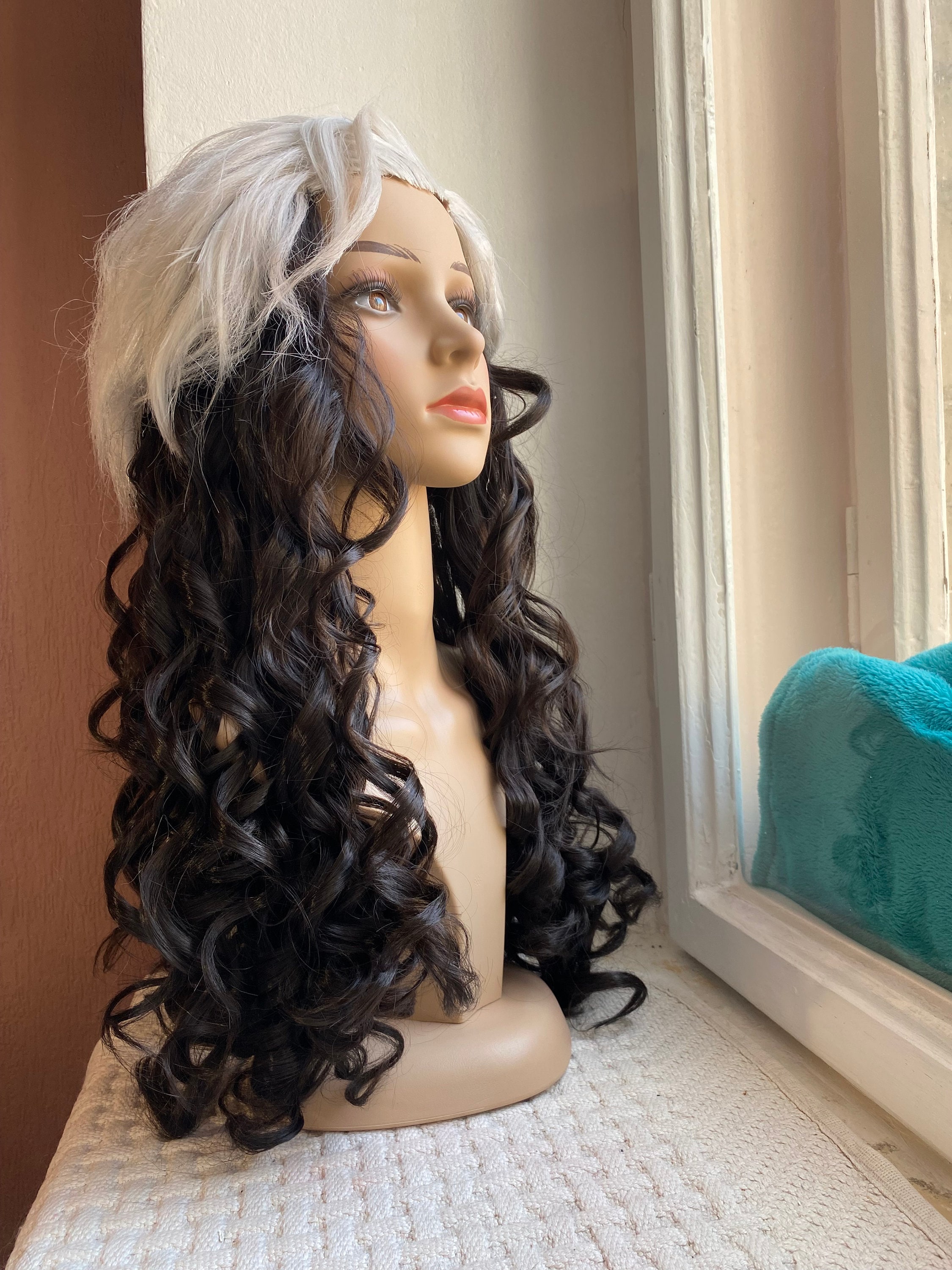 Rogue X-men Marvel Cosplay Wig Ready to Ship - Etsy