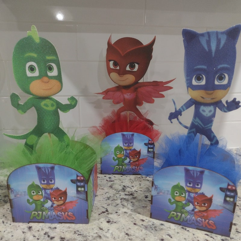 Pj Masks Centerpiece - Etsy