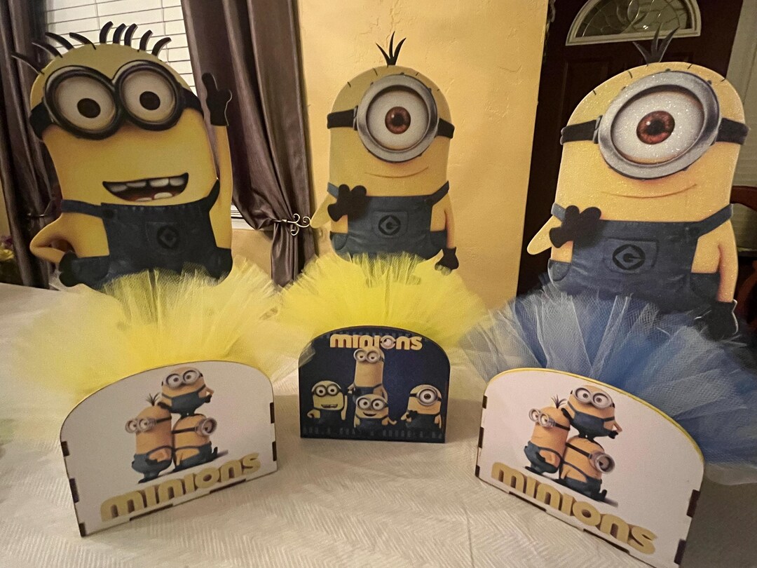 Minions Birthday Prop 10 Inches Foam Sticker. 1 Minion Birthday Prop ...