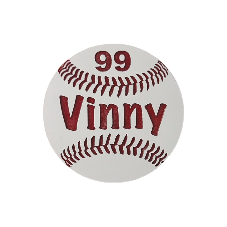 Personalized Baseball/softball Fridge Magnet, Office Computer Locker ...