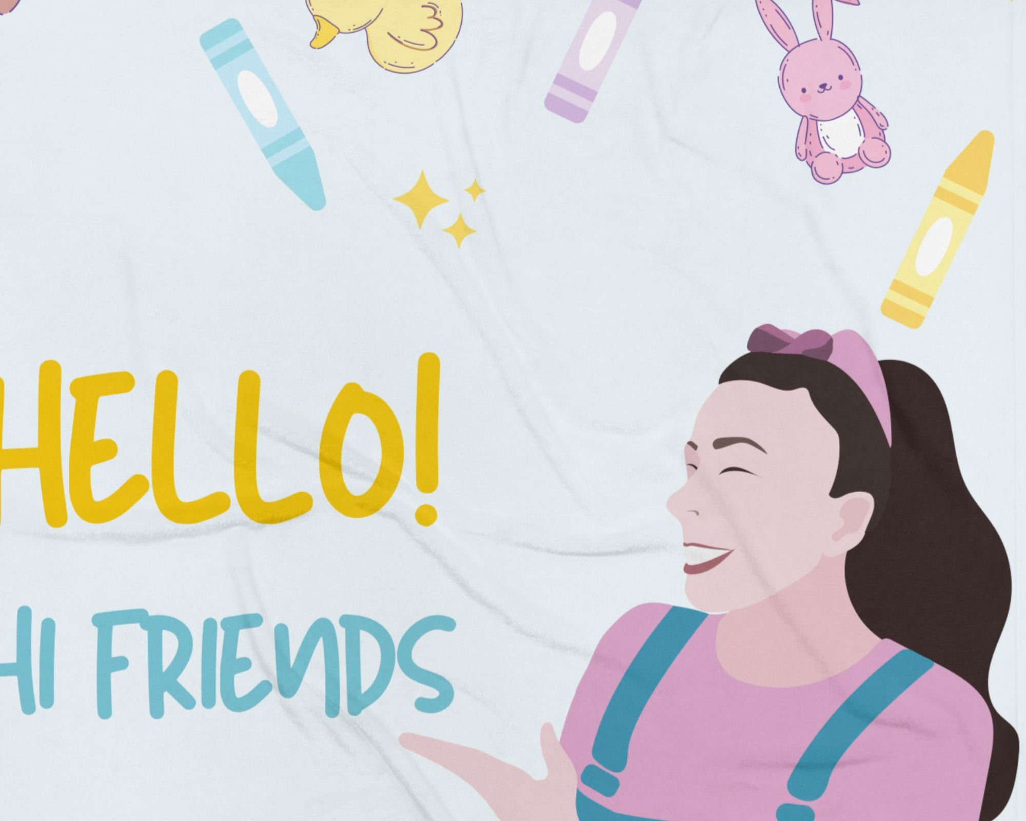 Ms. Rachel Throw Blanket, Baby Blanket, First Birthday Gifts, Ms Rachel ...