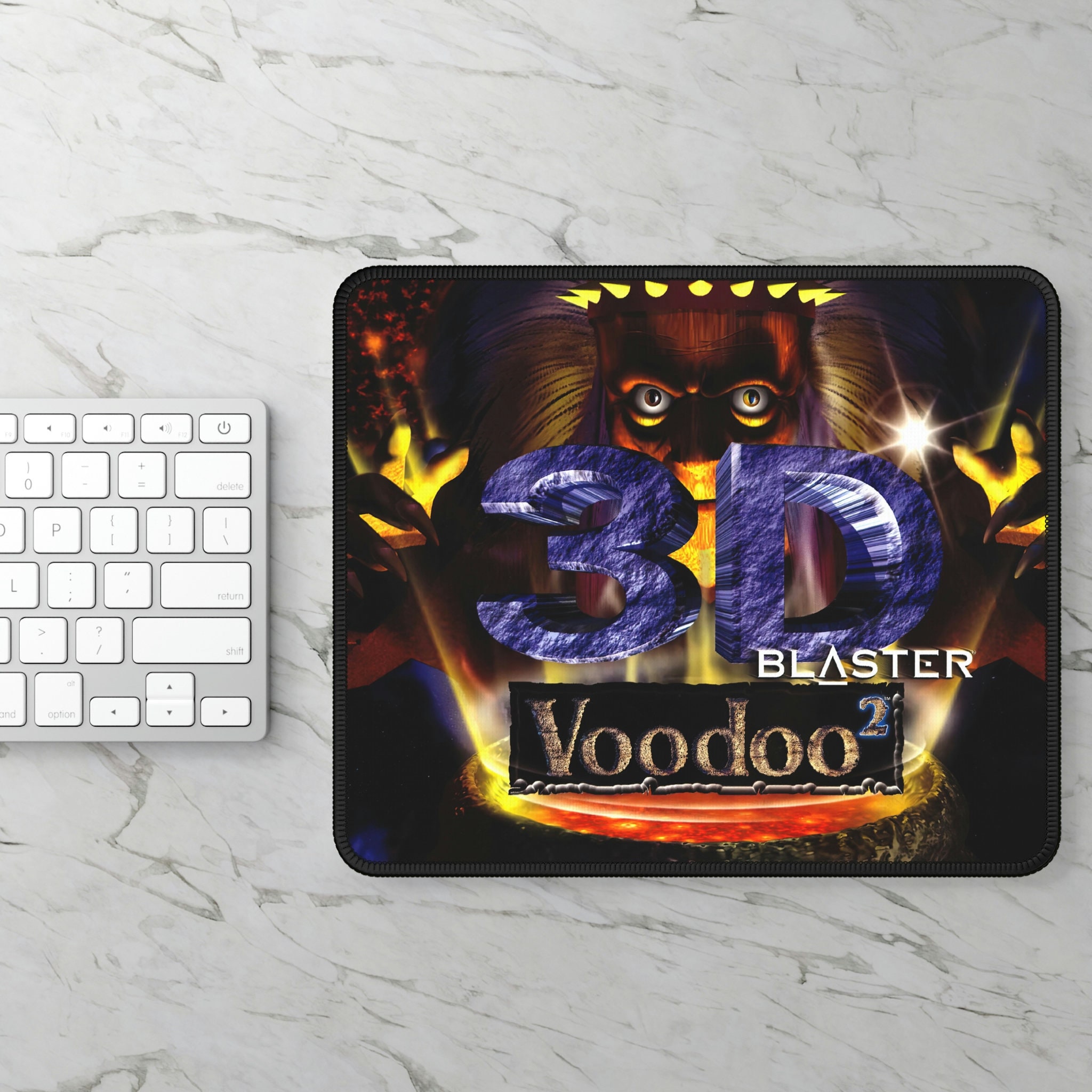 Retro Gaming Mouse Pad 3DFX Voodoo 2 by Creative Labs, GPU Box Art ...
