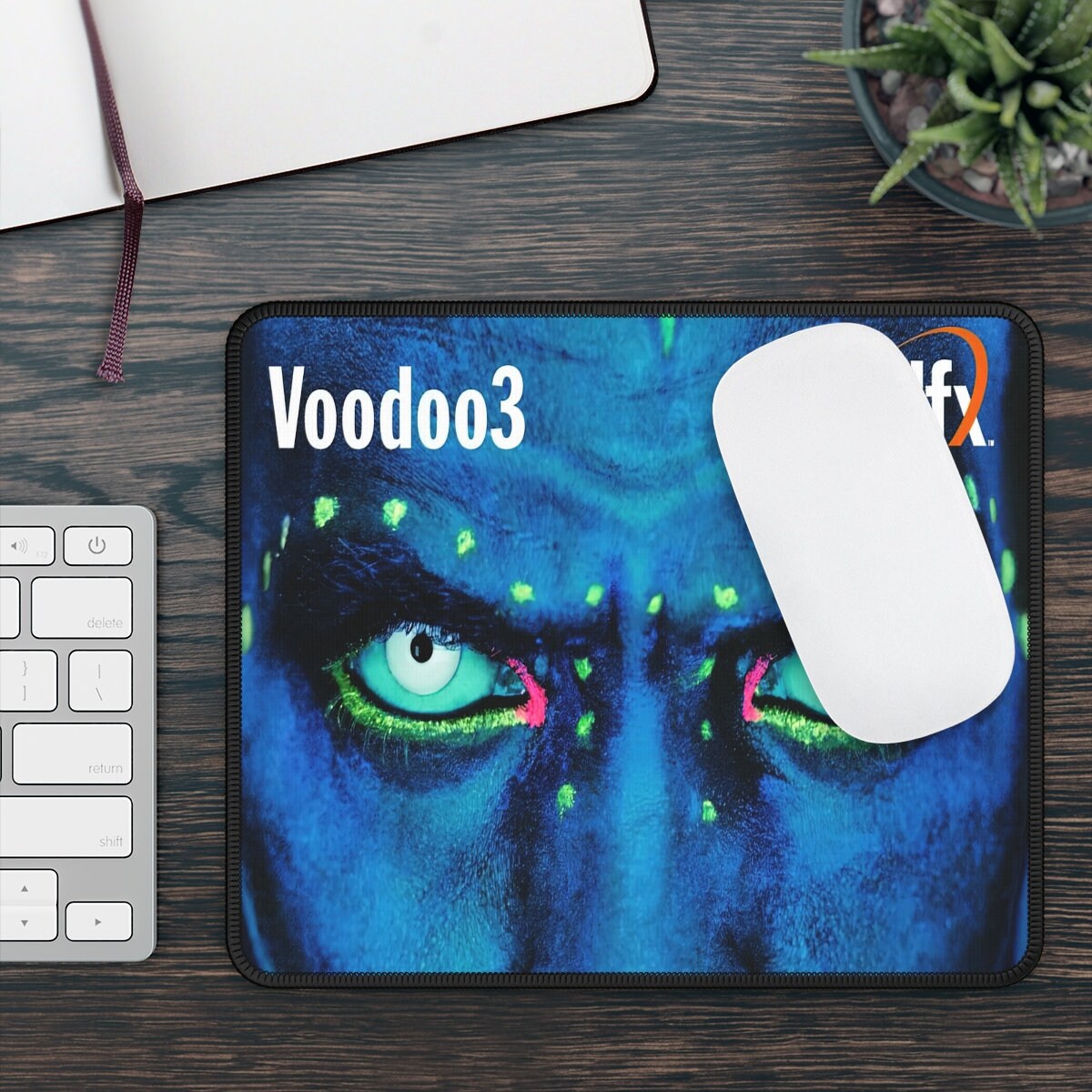 Retro Gaming Mouse Pad Voodoo 3 by 3dfx, GPU Box Art blue - Etsy
