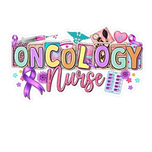 Oncology Nurse Vinyl Decal, Nurse Sticker, Oncology Nurse Gift, Cancer ...