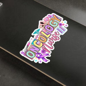 Oncology Nurse Vinyl Decal, Nurse Sticker, Oncology Nurse Gift, Cancer ...