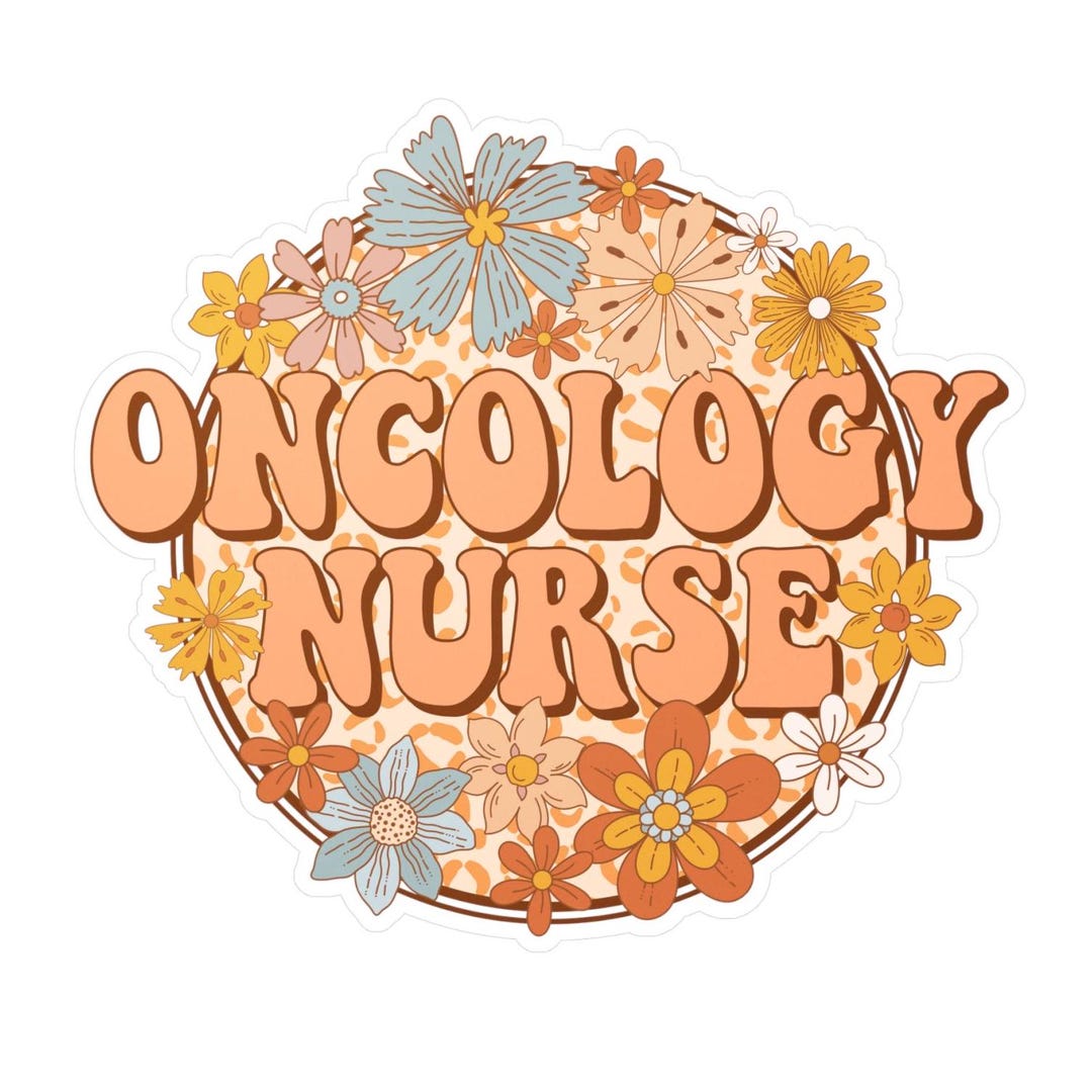 Oncology Nurse Retro Vinyl Decal Sticker, Nurse Sticker, Gifts for ...