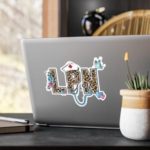 LPN Vinyl Decal Sticker, Nurse Stickers, Licensed Practical Nurse ...