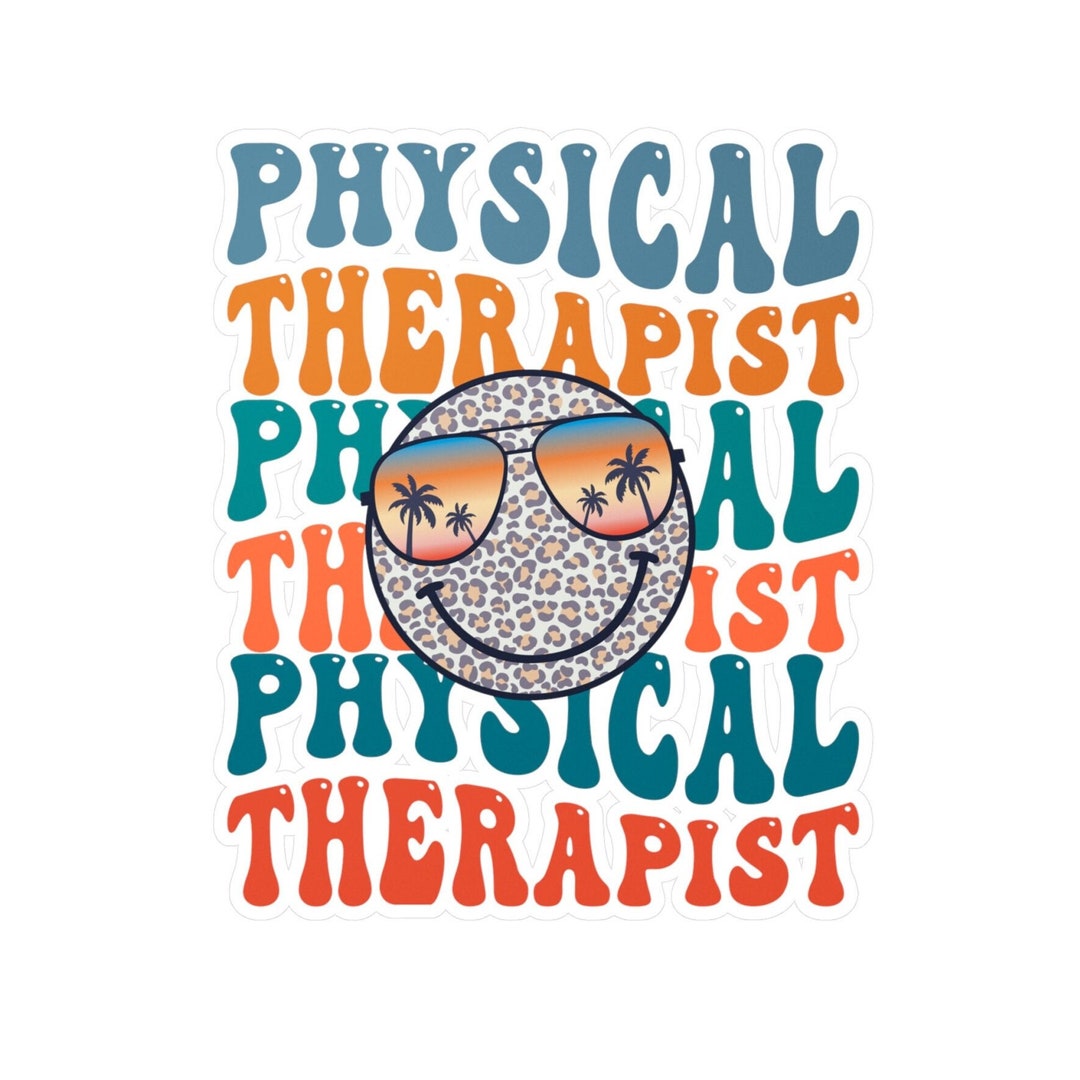 Physical Therapy Smiley Decal, Physical Therapy Gift, Physical ...