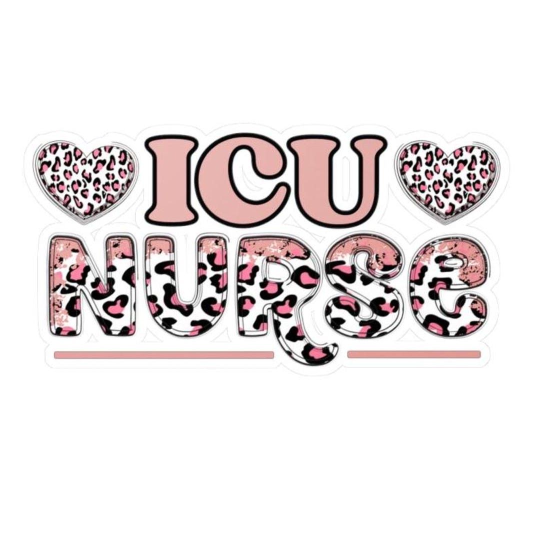 ICU Nurse Vinyl Decal Sticker, Nurse Sticker, RN Stickers, Cute Nursing ...