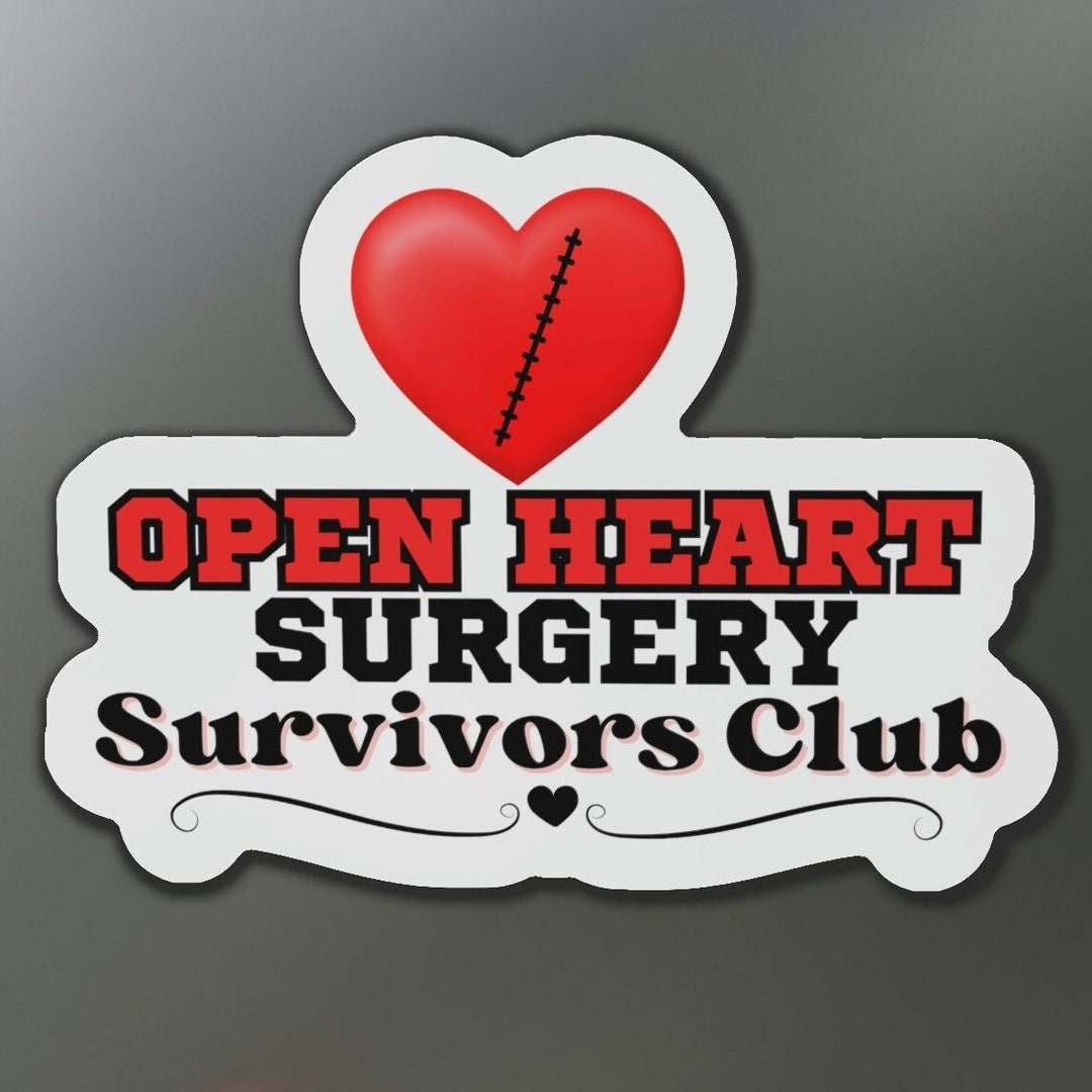 Open Heart Surgery Survivor Magnet Heart Surgery Gift Heart Warrior ...