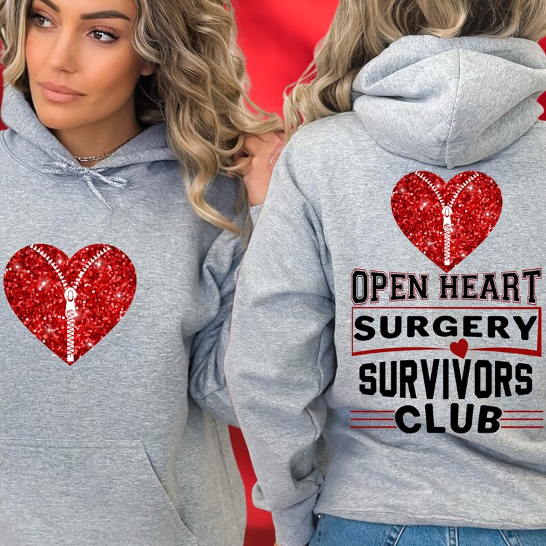 Open Heart Surgery Survivor Hoodie: Heart Warrior Gift - Etsy