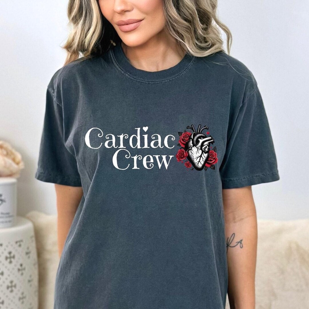 Anatomical Heart Shirt for Cardiac Nurses, Heart Graphic Tee, Cardiac ...