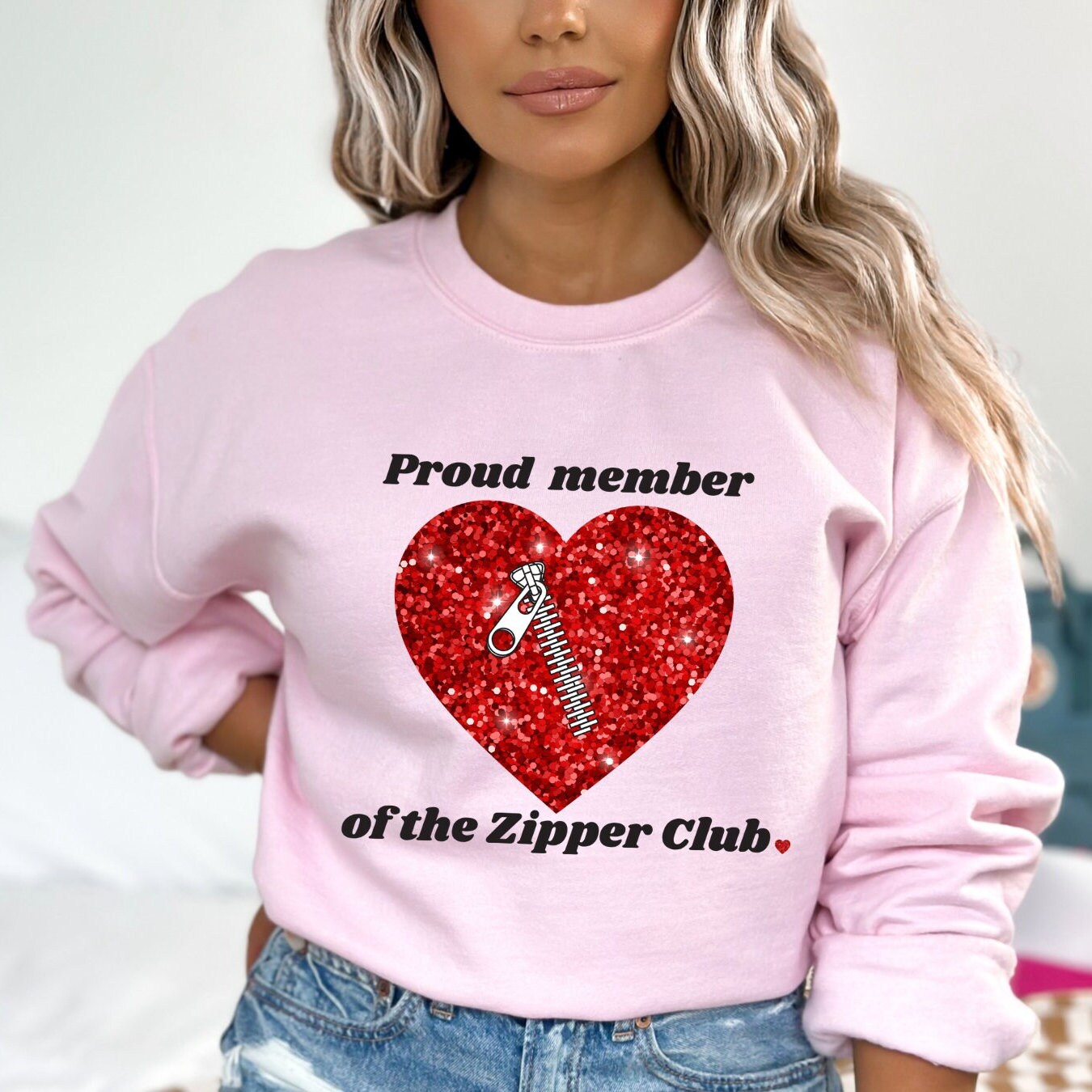 Zipper Club Heart Surgery Sweatshirt Heart Disease Awareness - Etsy
