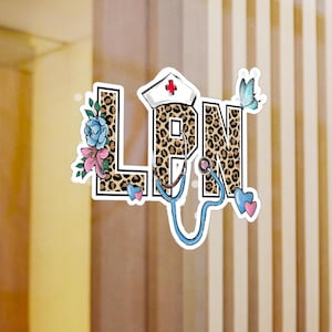 LPN Vinyl Decal Sticker, Nurse Stickers, Licensed Practical Nurse ...