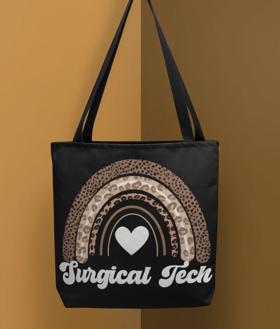 Surgical Tech Animal Print Rainbow Tote Bag, Scrub Tech Gift, Operating ...