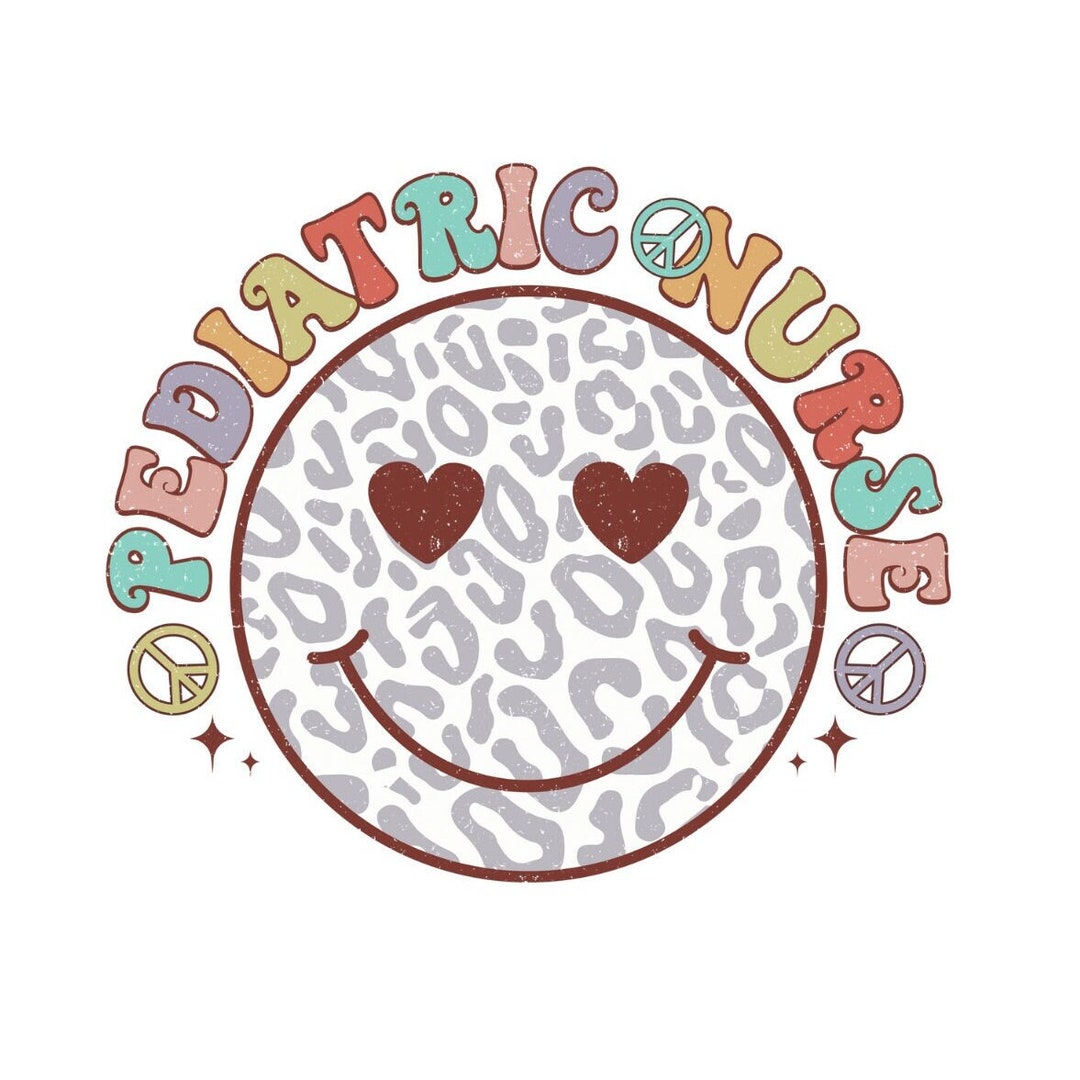 Pediatric Nurse Smiley Sticker, Nurse Sticker, Nursing Laptop Stickers ...