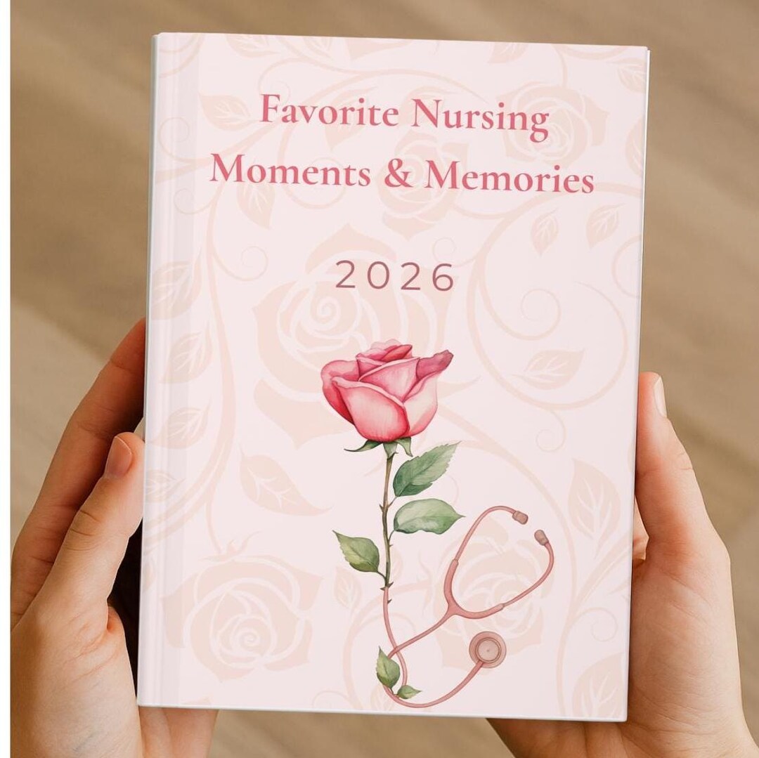 Nurse Journal 2026, Blank Nursing Keepsake Notebook, RN LPN Memory Book ...