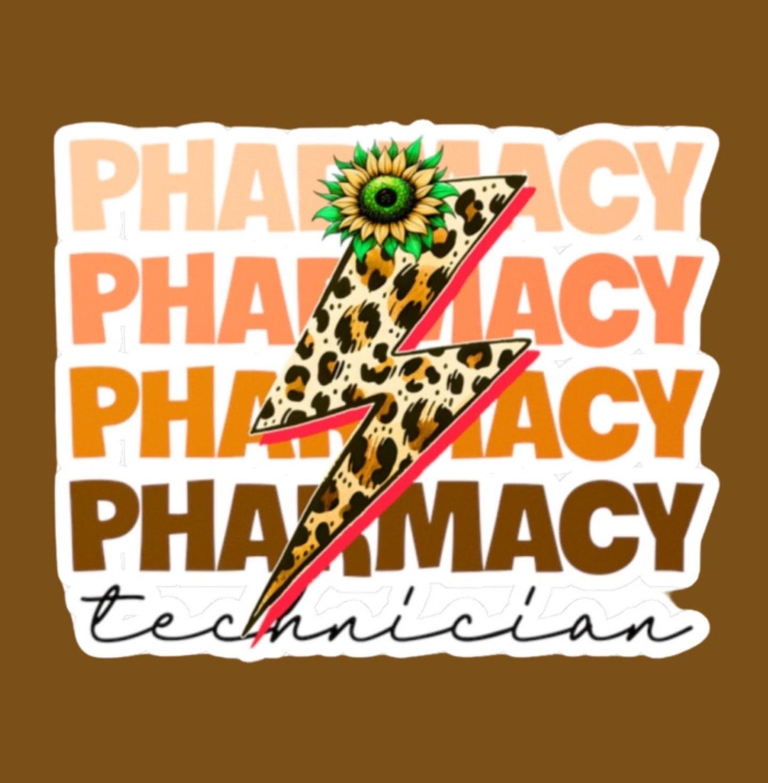 Pharmacy Tech Decals, Pharmacy Vinyl Stickers for Laptop, Pharmacy ...