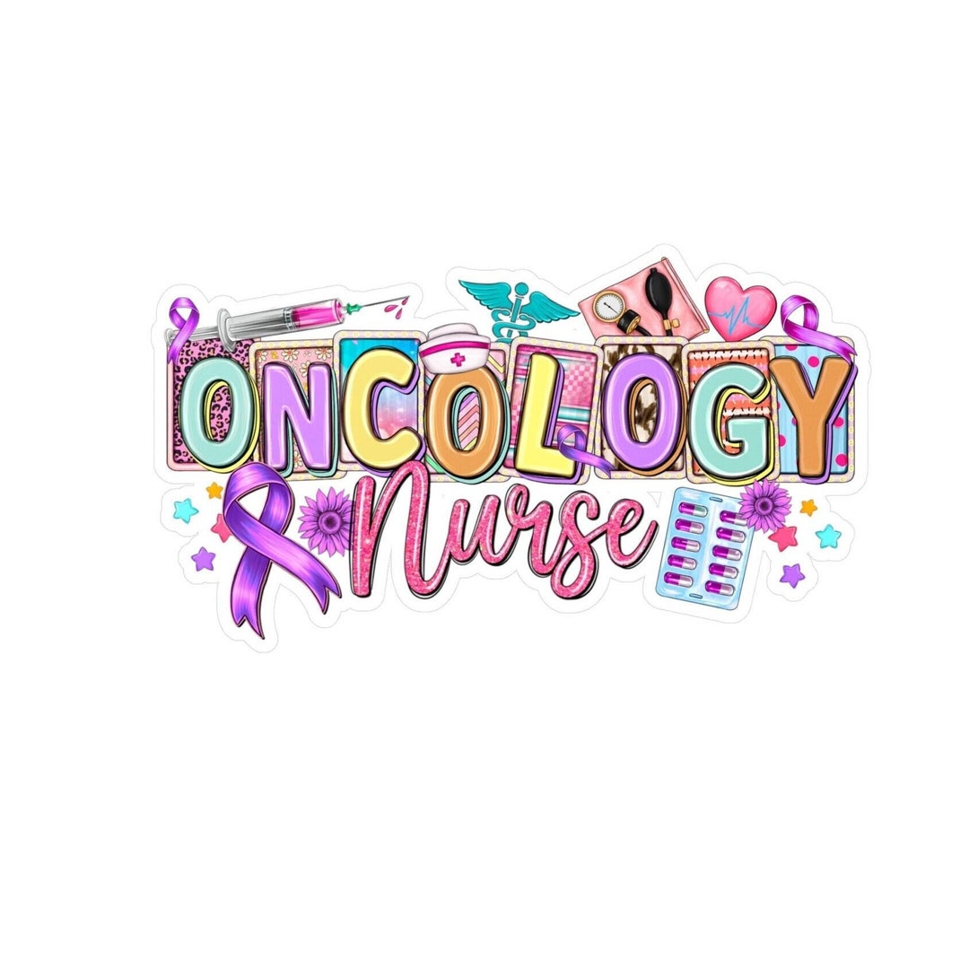 Oncology Nurse Vinyl Decal, Nurse Sticker, Oncology Nurse Gift, Cancer ...