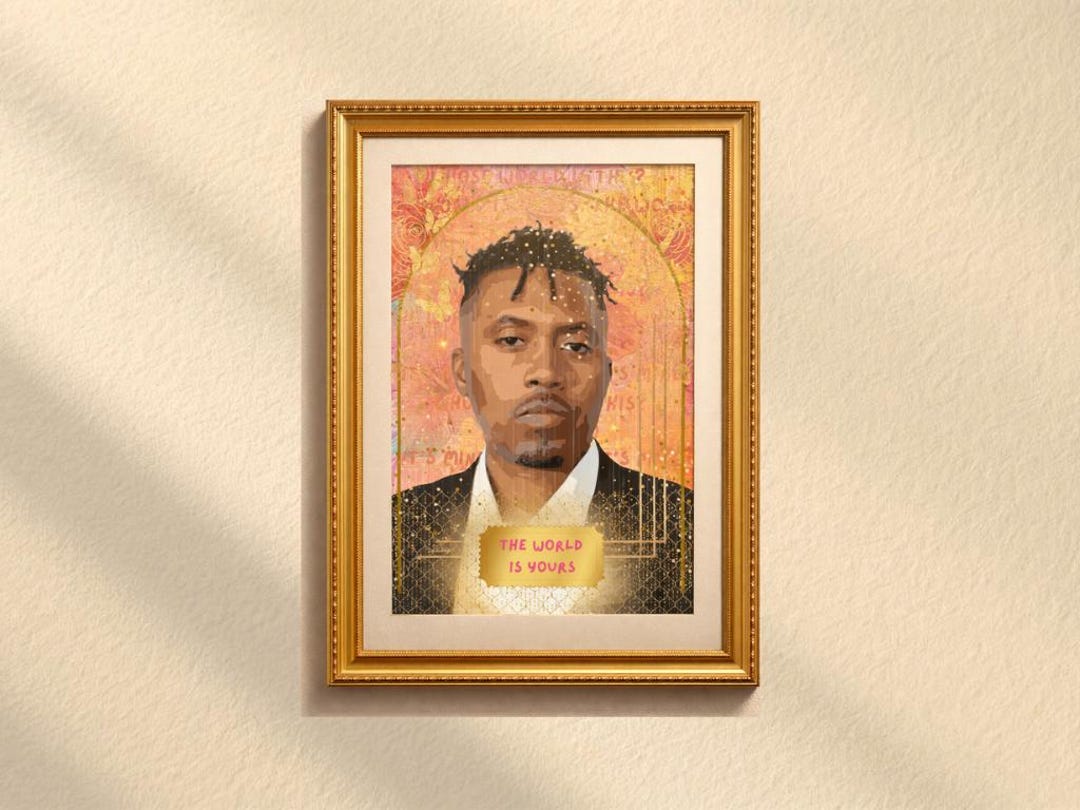 Abstract Hip Hop Poetry Wall Art Printable | “the World is Yours” Nas ...