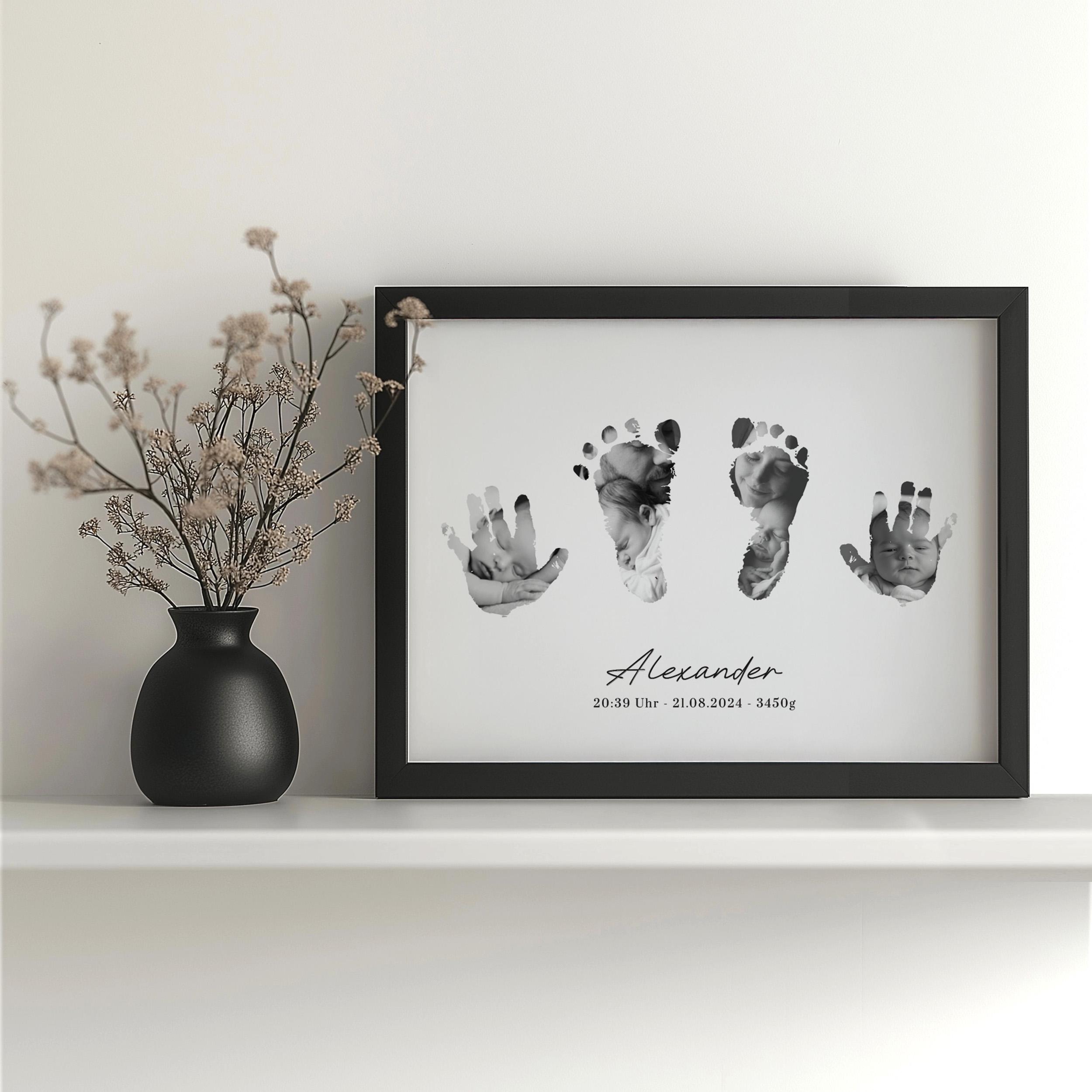 Baby Footprints Art Print | Nursery Decoration Art Print | | Baby ...