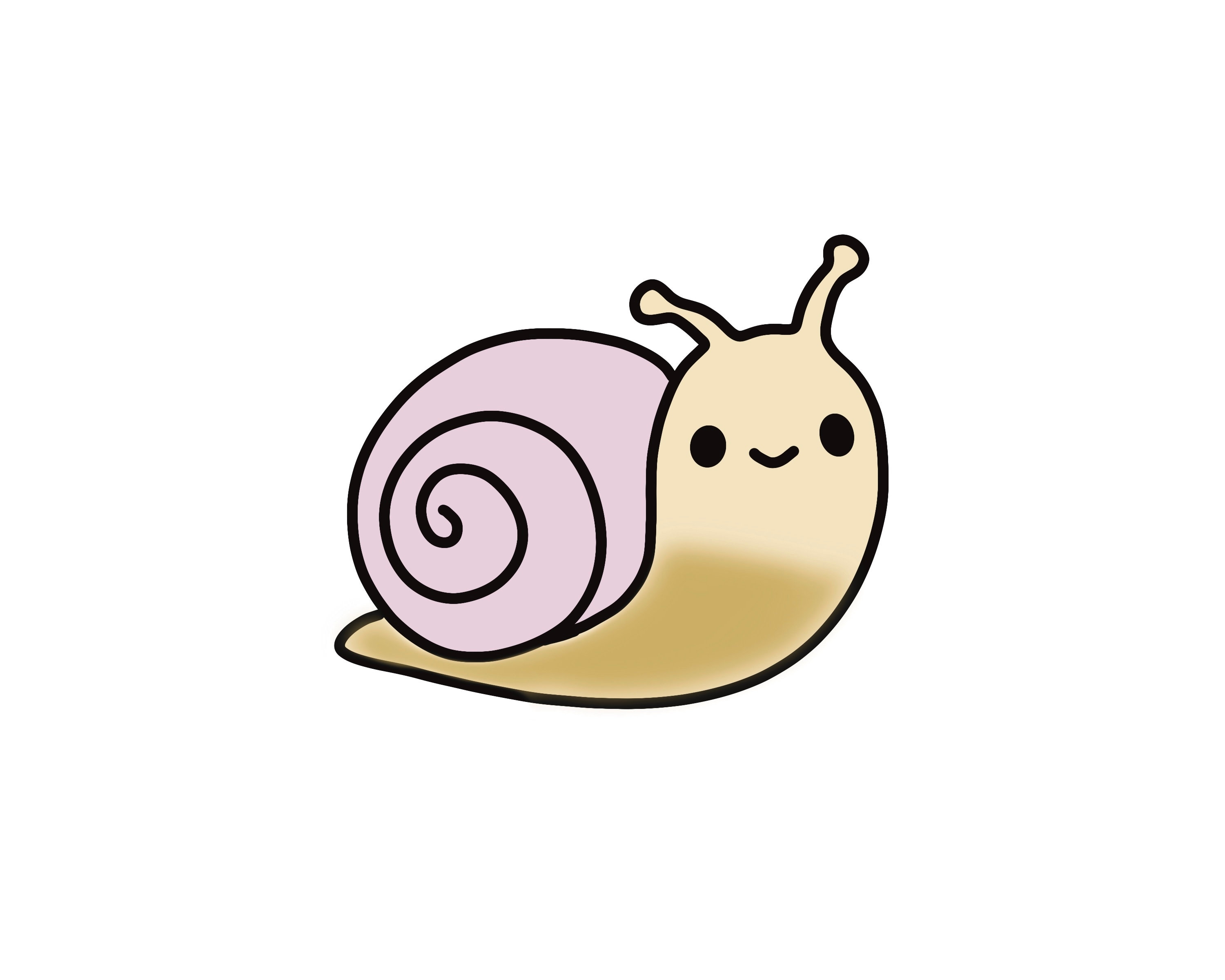 Kawaii Snail Sticker | Cute Snail Sticker | Cute Snail | Snail Sticker ...