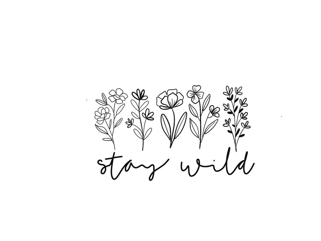 Stay Wild Wildflower Vinyl Decal | Wildflower Decal | Stay Wild Sticker ...
