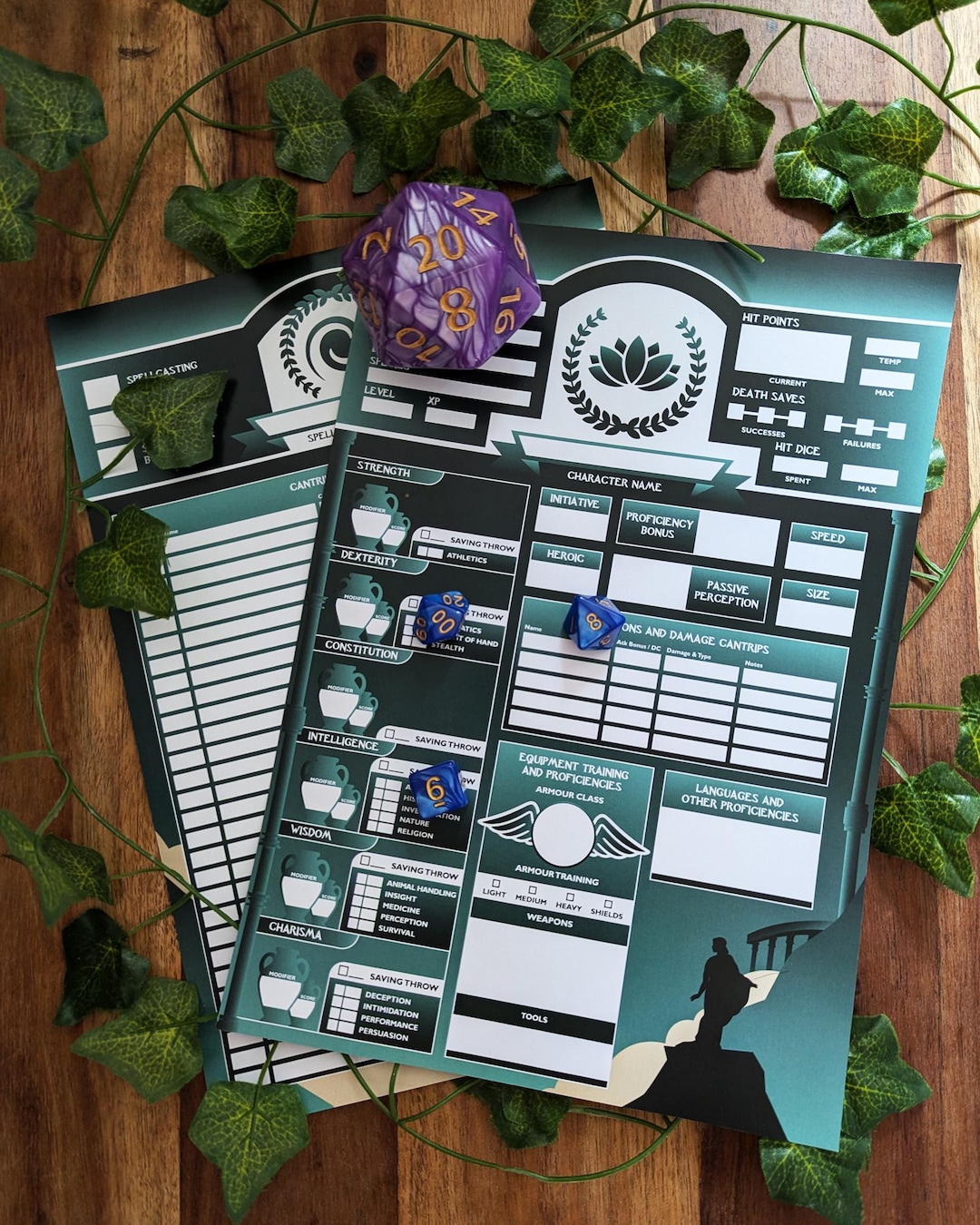 D&D 5e 2024 Greek Mythology Goddess Hera Character Sheet | Fillable ...