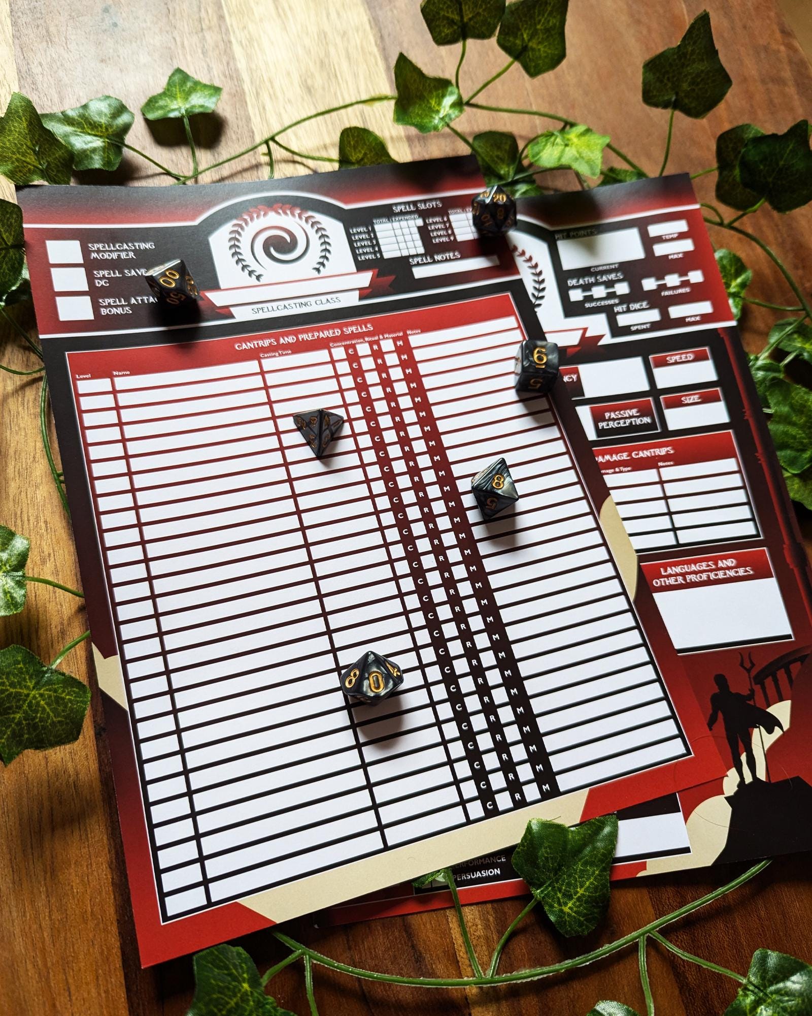 D&D 5e 2024 Greek Mythology God Hades Character Sheet | Fillable ...