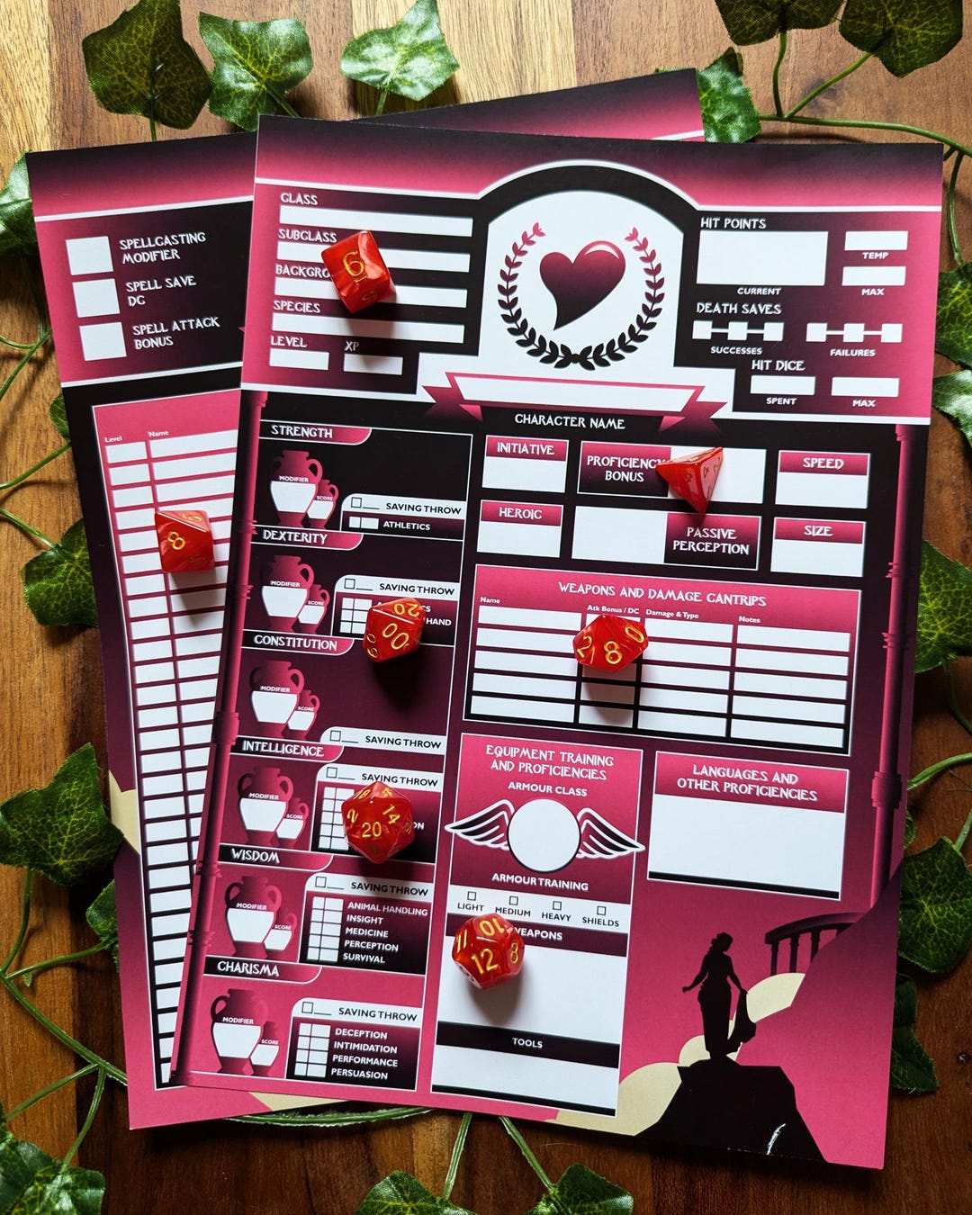 D&D 5e 2024 Greek Mythology Goddess Aphrodite Character Sheet ...