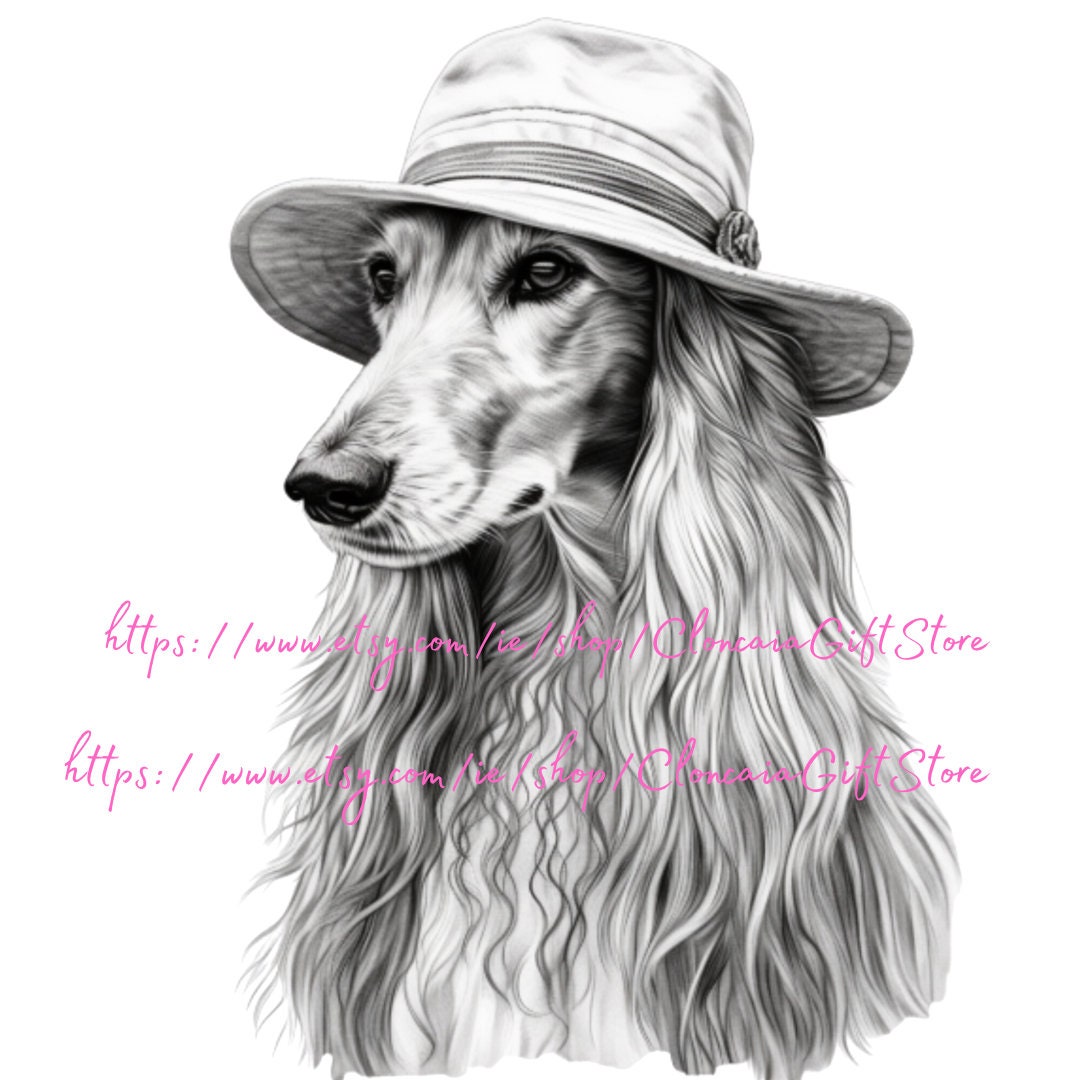 Afghan Hound Design Afghan Hound Print Afghan Hound Art Afghan Hound ...