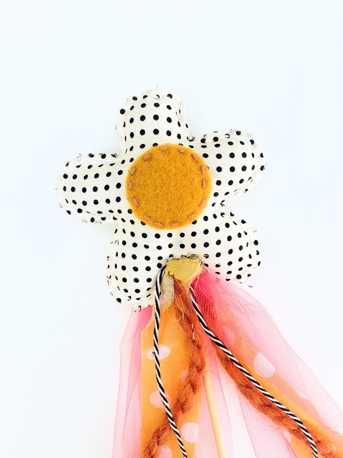 Polka Dot Flower Wand + Flower Wand + Magical Wand + Children's Wand ...