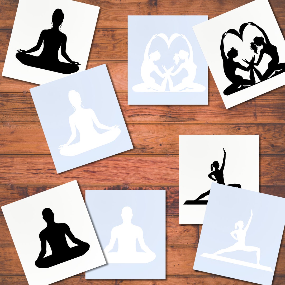 Yoga Pose Vinyl Decals - Perfect for Yoga Enthusiasts, Car Vinyl Decals ...