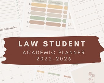 Law Student Planner - Etsy