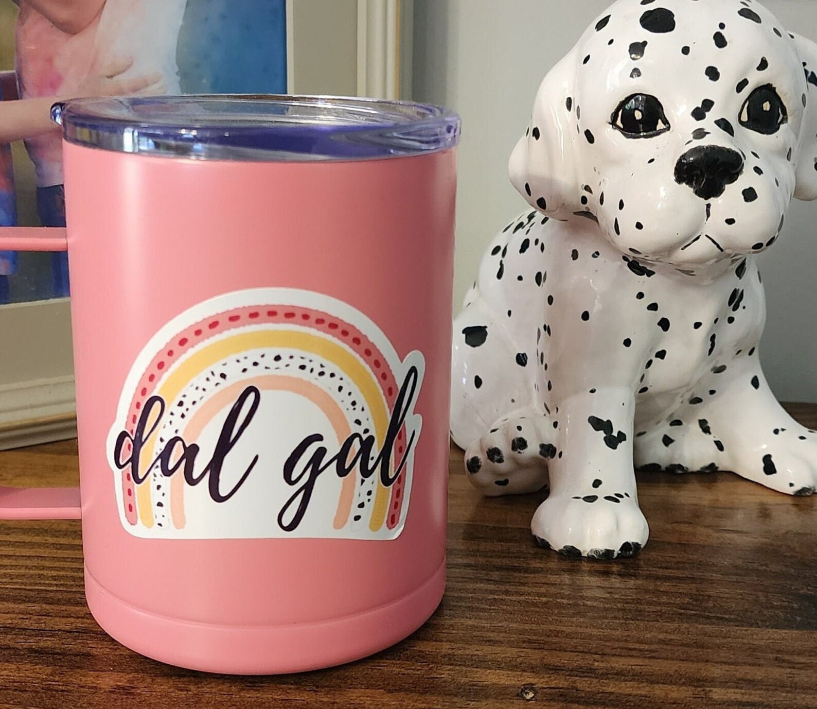 3" Dal Gal Rainbow Sticker // Dalmatian Rainbow Sticker for Dalmatian ...