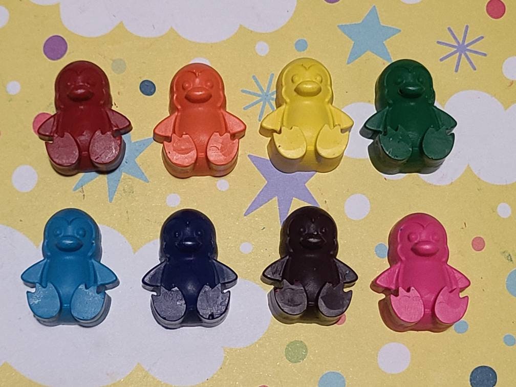 Penguin Crayons, Penguin Party Favors, Zoo Party Favors, Kids Party ...