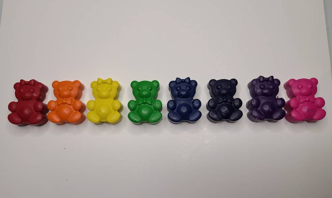 Teddy Bear Crayons Teddy Bear Party Favors Preschool Party - Etsy