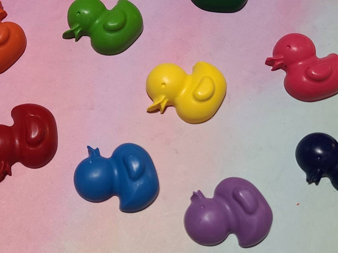 Duck Crayons, Kids Party Favors, Duck Party Favors - Etsy